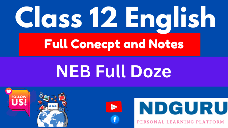 Class 12 English 2082 Doze | Complete Notes & Solutions | Poem, Story ...