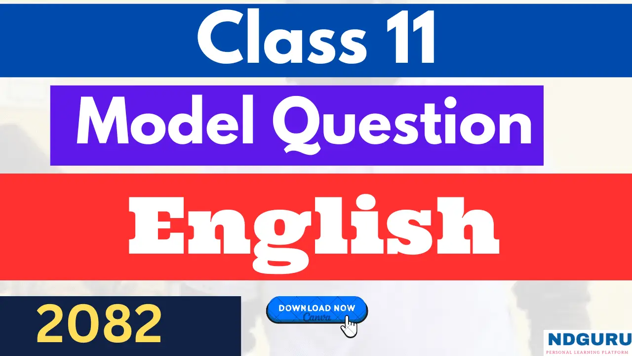 Class 11 English Model Question 2082 | NEB Exam Pattern & PDF