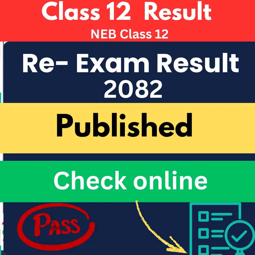 How to Check Class 12 Re-Exam Result 2082 with marksheet